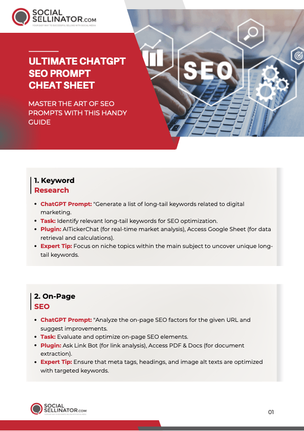 Ultimate ChatGPT SEO Cheat Sheet | SocialSellinator